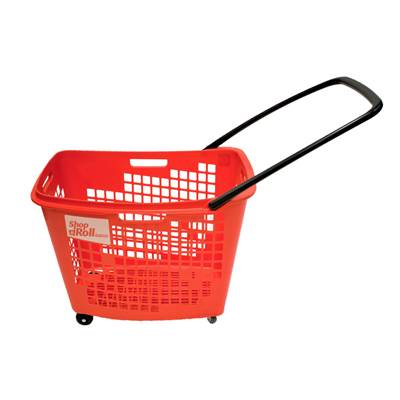 PANIER ROULANT ROUGE 55L HORIZONTAL